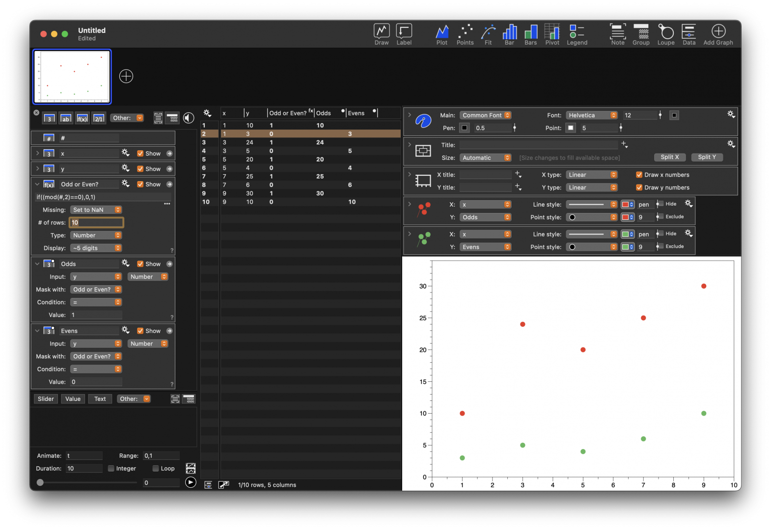 How Can I Separate A Column Data By Odd even Rows DataGraph Community